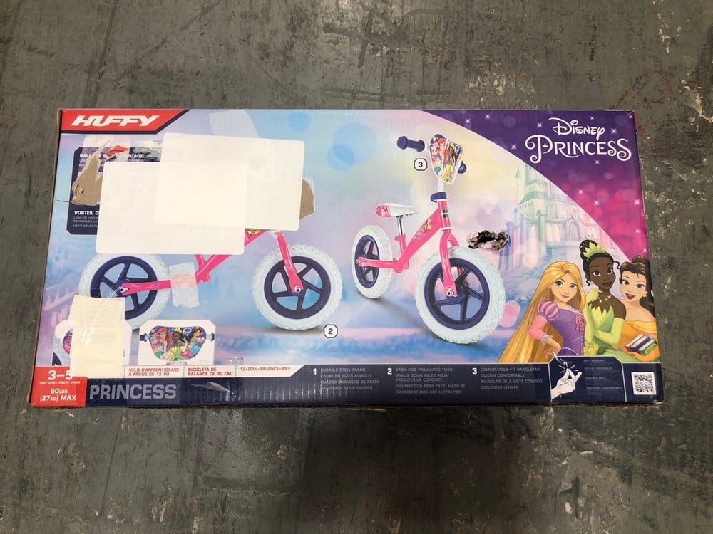 John Pye Auctions - HUFFY DISNEY PRINCESS BALANCE BIKE TO INCLUDE 4-IN-1 TRICYCLE (ROW 3)