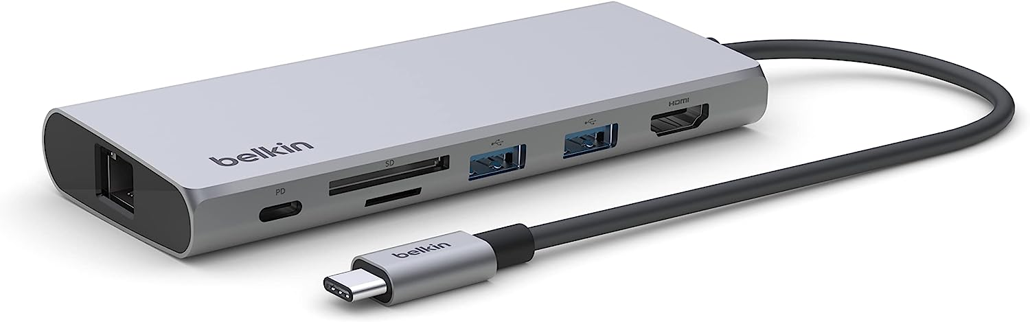 John Pye Auctions - BELKIN 7-IN-1 USB-C HUB, USB ADAPTER COMPUTER ...