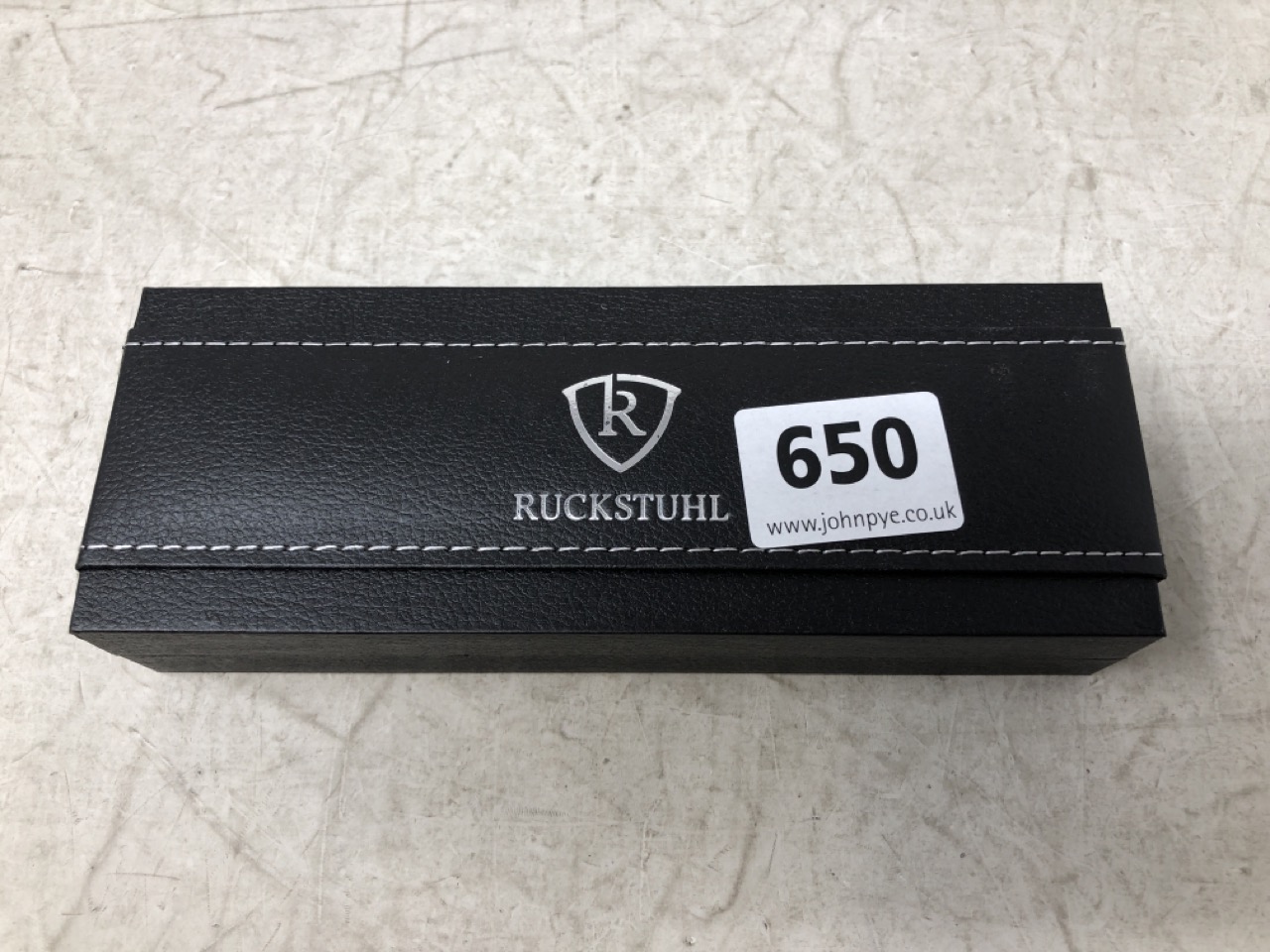John Pye Auctions - RUCKSTUHL STAINLESS STEEL LUXURY PEN IN GIFT BOX ...
