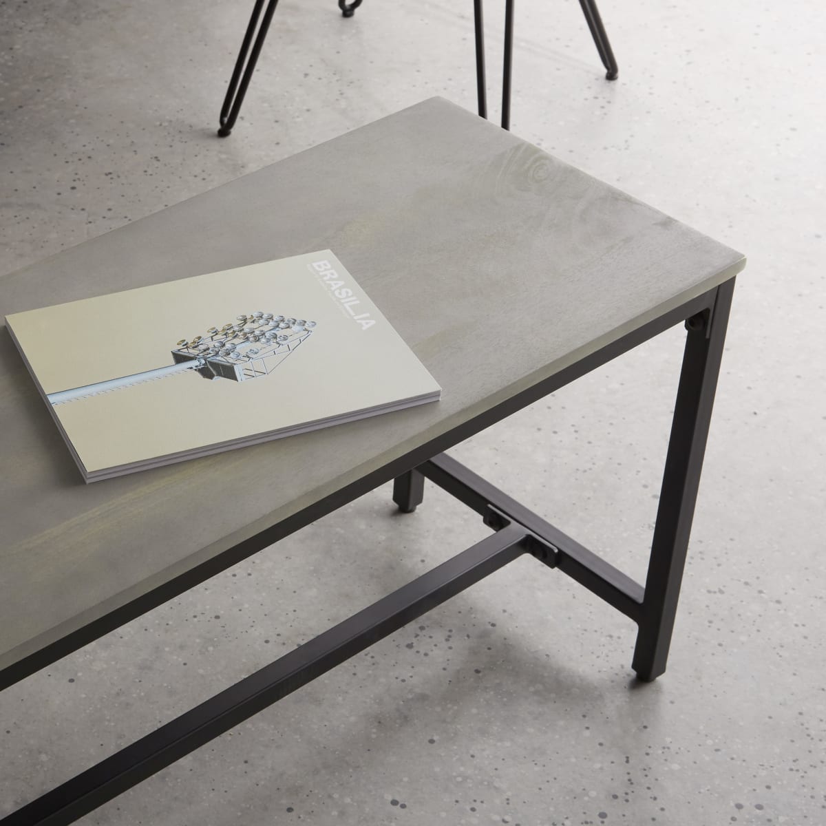 John Pye Auctions - Made.com Lomond Dining Table and Bench Set, Grey ...