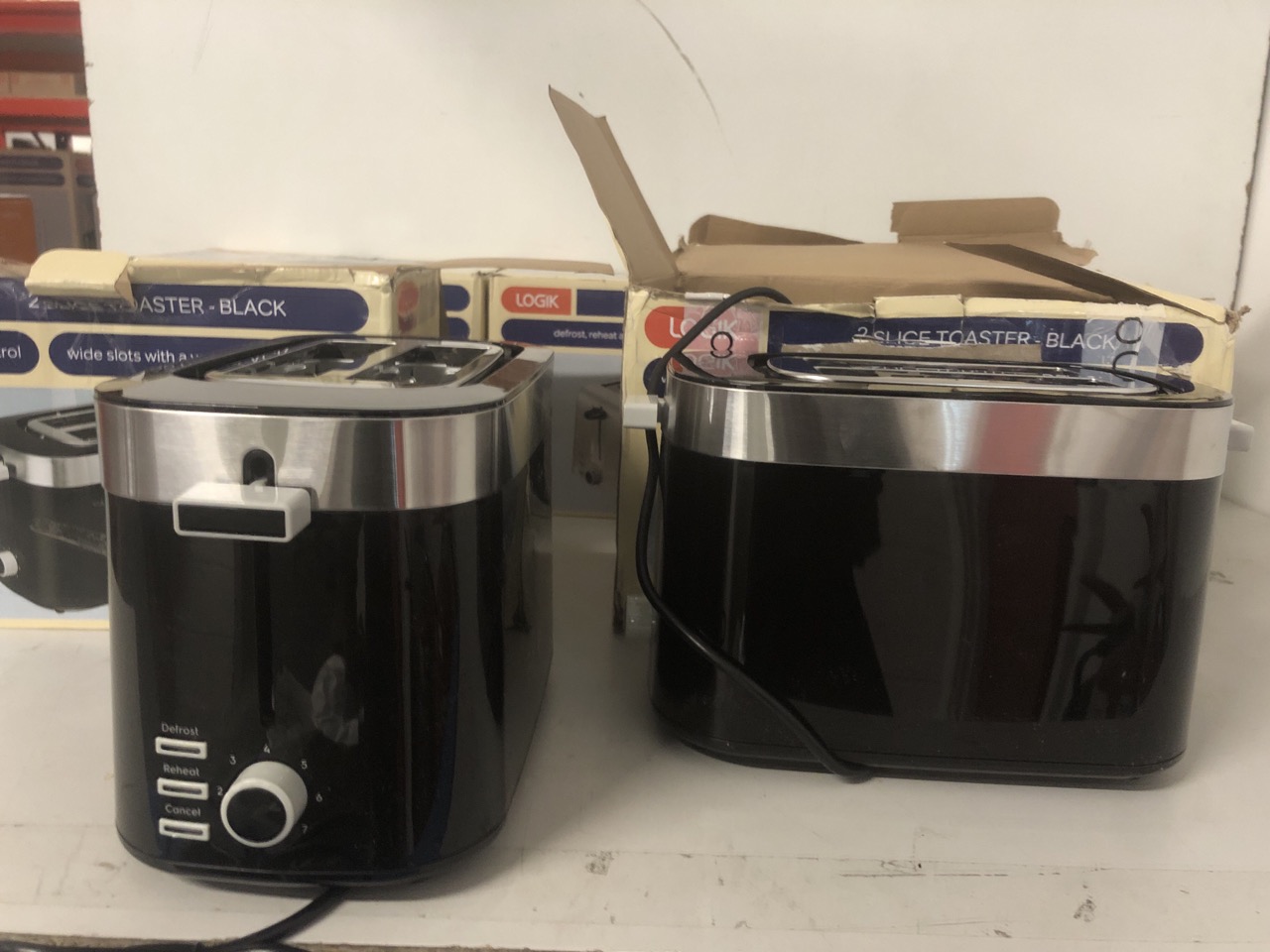 John Pye Auctions - 5 X ASSORTED LOGIK 2 SLICE TOASTERS