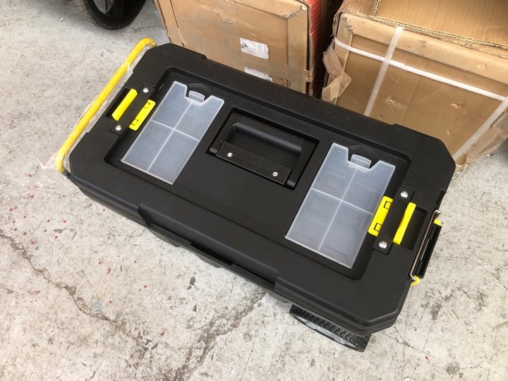 John Pye Auctions - 2 WHEELED, ROLLING HARD SHELL TOOL BOX IN BLACK ...
