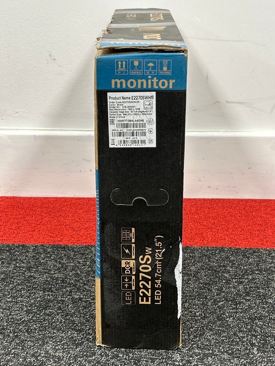 John Pye Auctions - AOC E2270S 21.5" LED MONITOR IN BLACK: MODEL NO ...