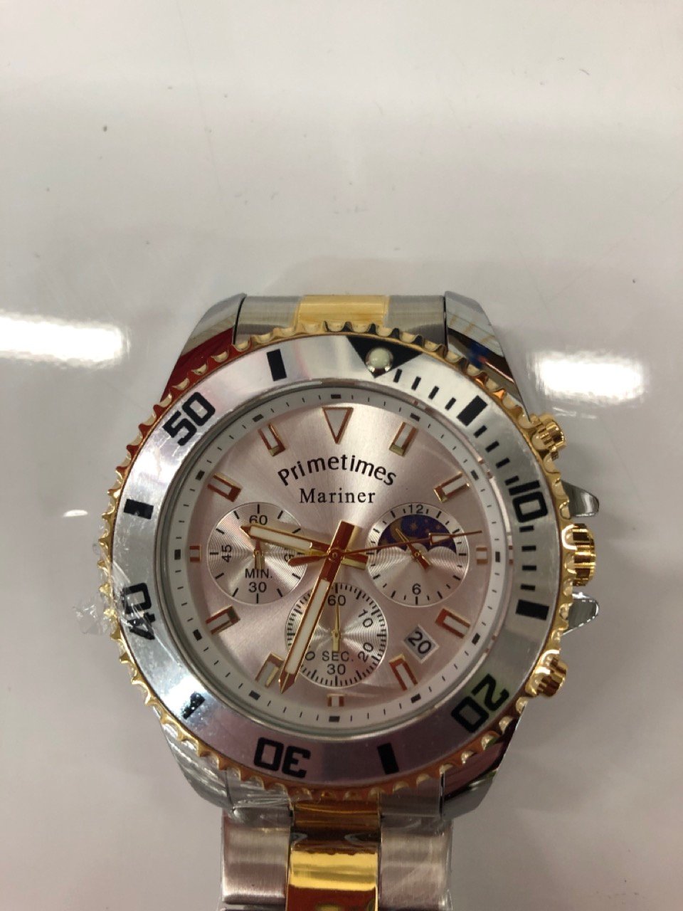 John Pye Auctions - 1 X PRIMETIMES MARINER WATCH WHITE FACE WITH SILVER ...