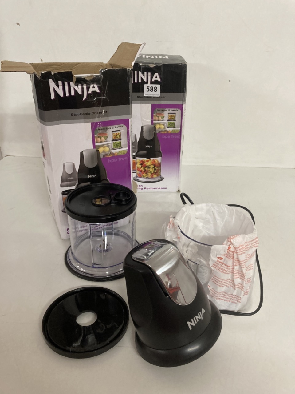 John Pye Auctions - 2 X NINJA STACKABLE FOOD CHOPPERS