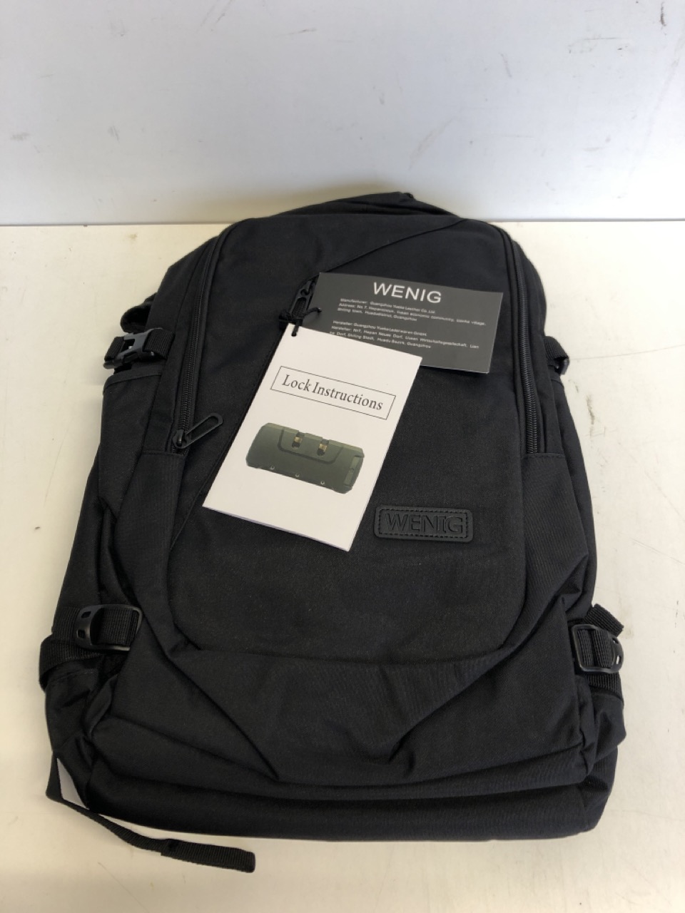 John Pye Auctions - WENIG LOCK BACKPACK - BLACK