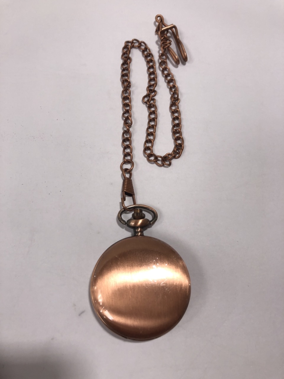 John Pye Auctions - EDISON BRONZE FOB WATCH WITH WHITE FACE AND BLACK DIAL
