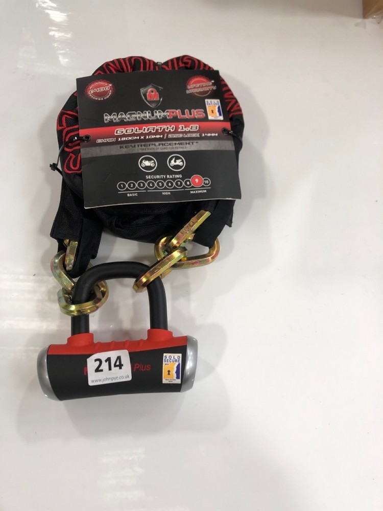 John Pye Auctions - 2 X HLKM101 MAGNUM PLUS MOTO GOLIATH CHAIN LOCKS