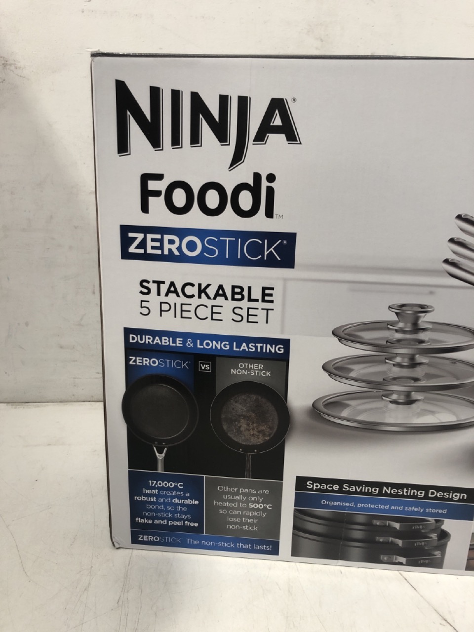 John Pye Auctions - NINJA FOODI ZERO STICK STACKABLE 5 PIECE POTS AND ...