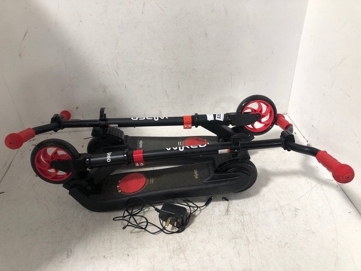 John Pye Auctions - 2 X WIRED KIDS ELECTRIC SCOOTERS IN BLACK/RED ...