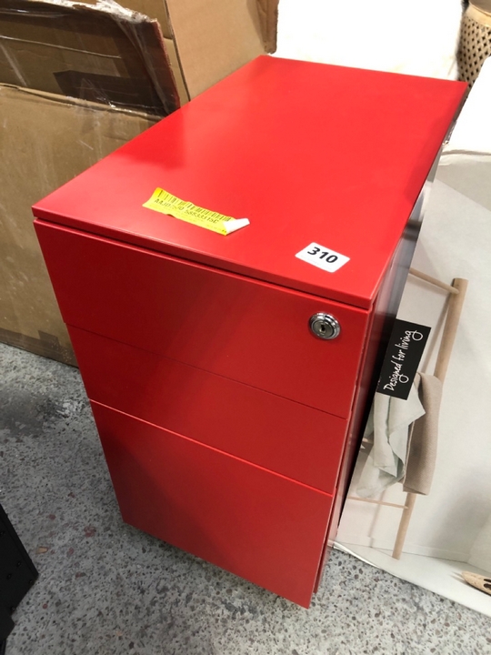 John Pye Auctions - SLIMLINE STYLE LOCKABLE FILING CABINET IN BRIGHT ...