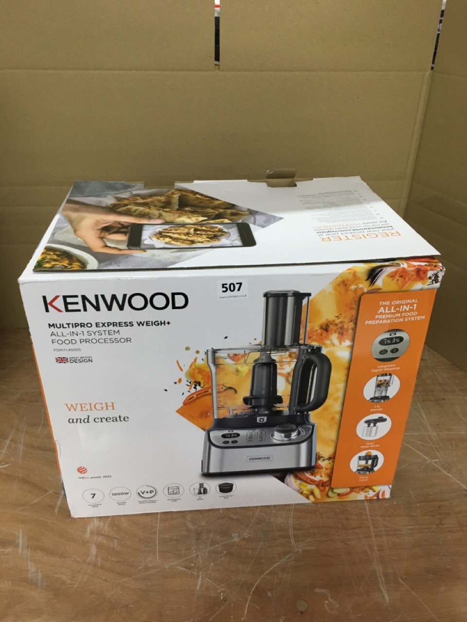 John Pye Auctions - KENWOOD MULTPRO EXPRESS WEIGH+ ALL-IN-1 SYSTEM FOOD ...