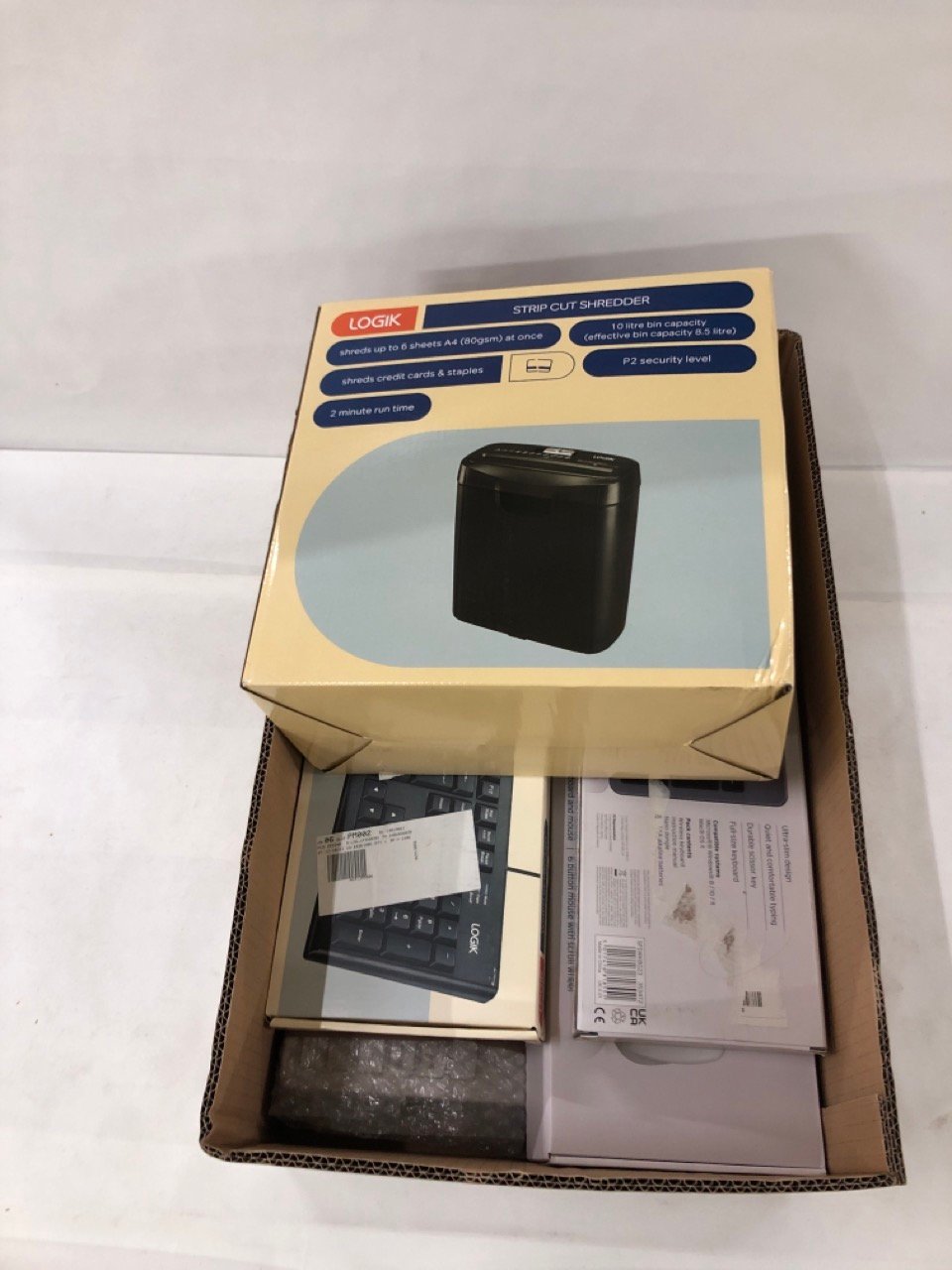 John Pye Auctions - BOX OF ASSORTED TECH TO INCLUDE SANDSTROM KEYBOARDS