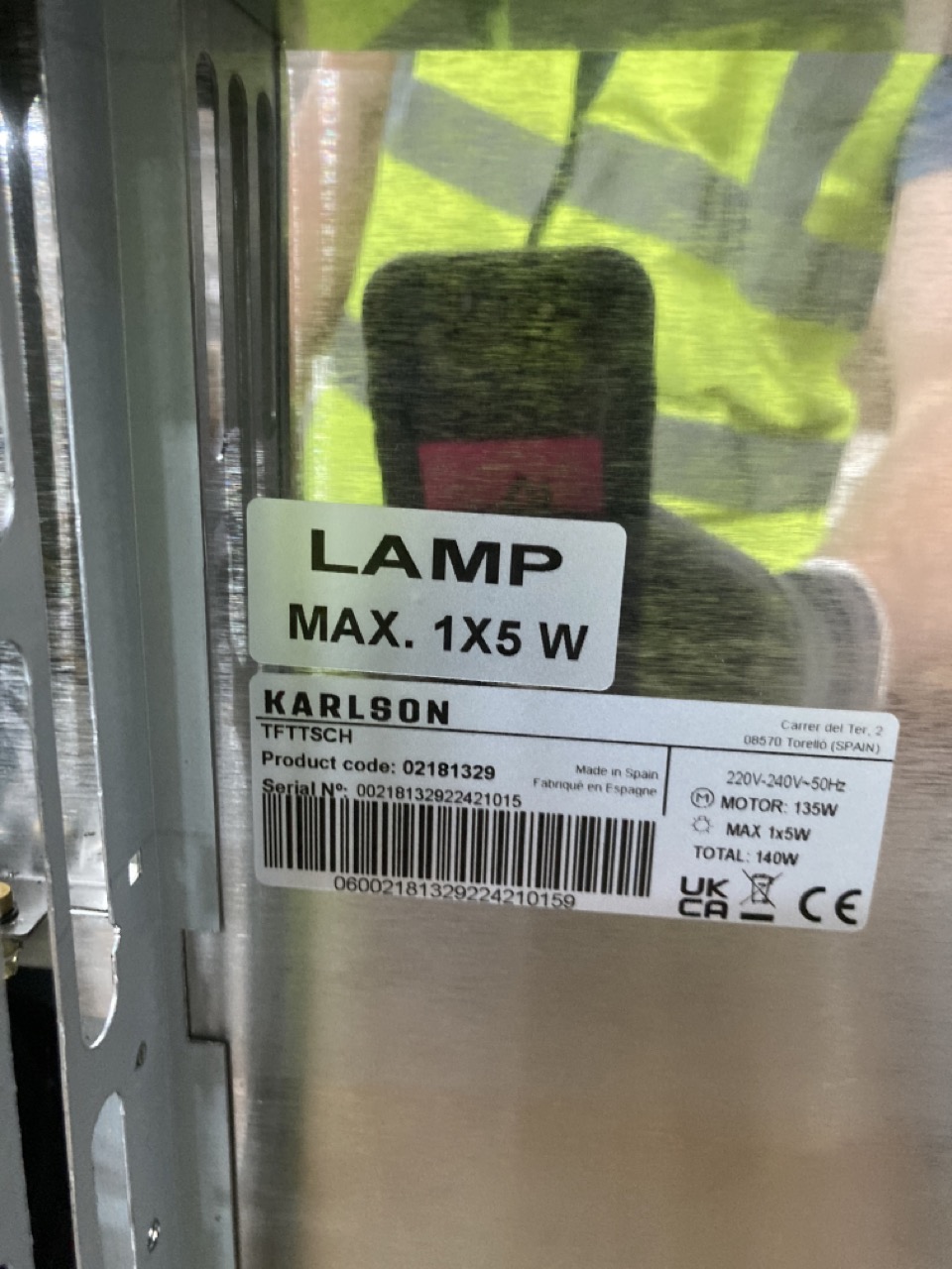 John Pye Auctions - KARLSON COOKER HOOD MODEL: TFTTSCH