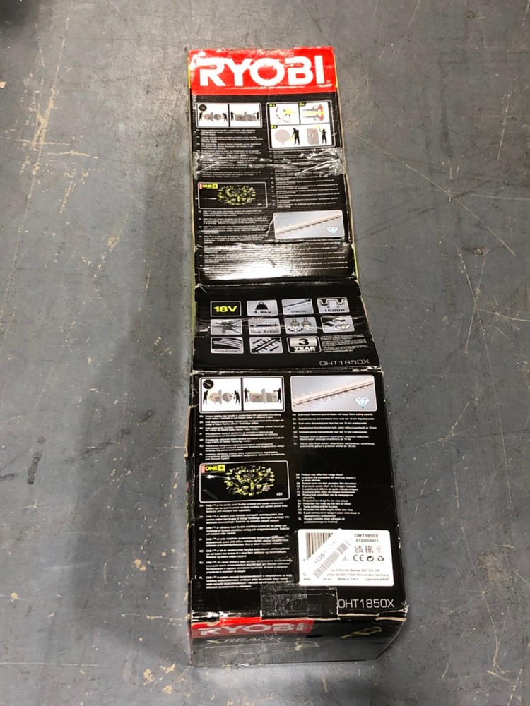 John Pye Auctions - RYOBI EXTENDABLE REACH CORDLESS HEDGE TRIMMER ...