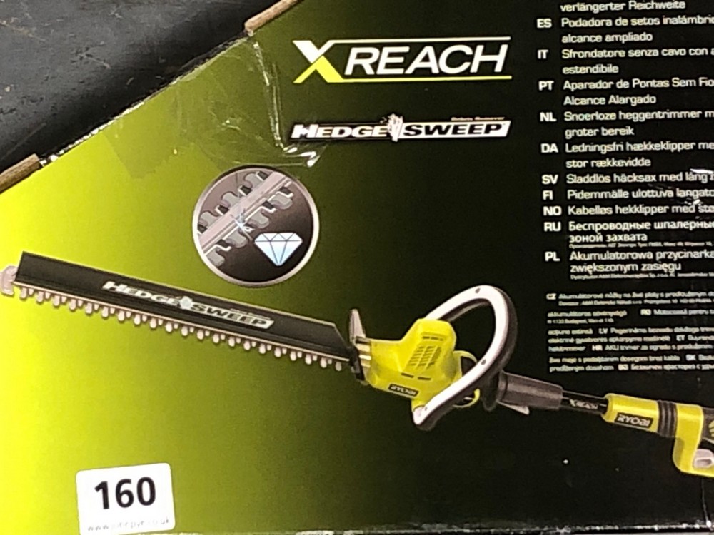 John Pye Auctions - RYOBI EXTENDABLE REACH CORDLESS HEDGE TRIMMER ...
