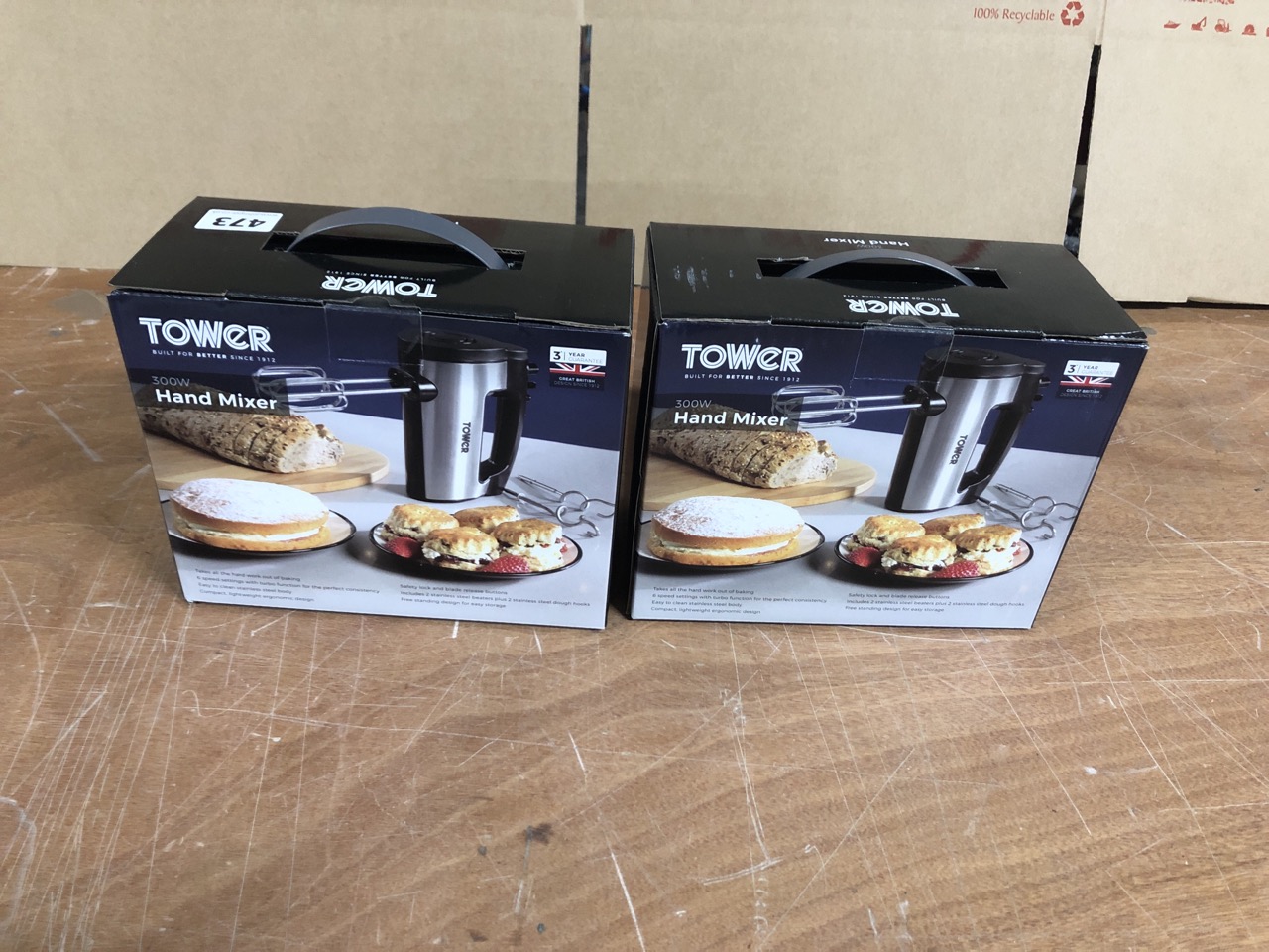 John Pye Auctions - 2 X TOWER 300W HAND MIXERS