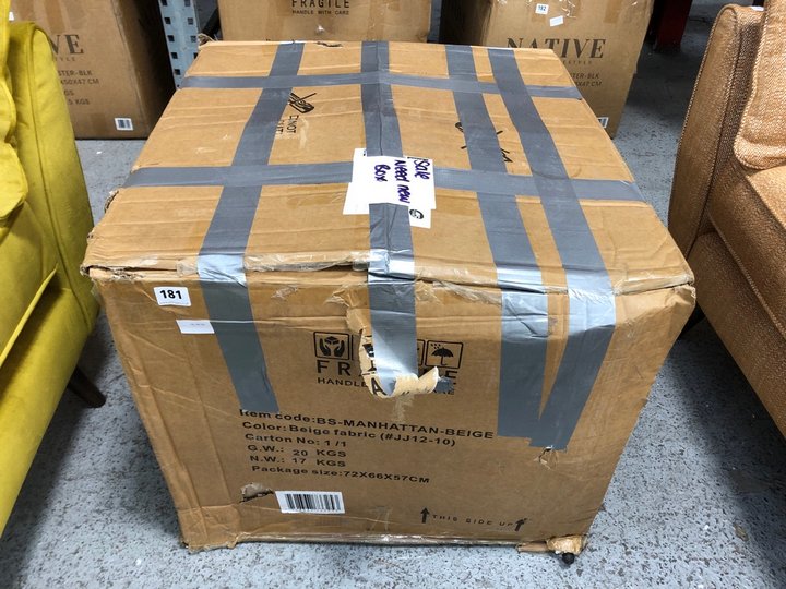 John Pye Auctions - SET OF 2 MANHATTAN BEIGE BAR STOOLS RRP - £590 ...