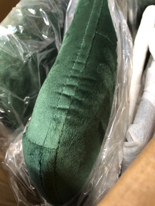 John Pye Auctions - SET OF 2 SQUARED GREEN KITCHEN BAR STOOLS RRP - £ ...