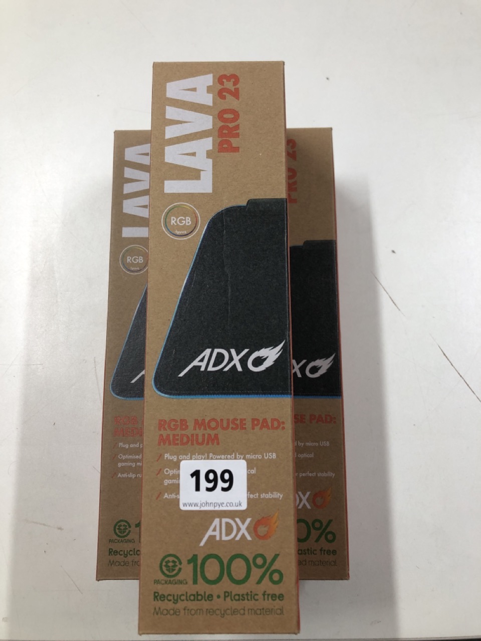John Pye Auctions - 3 X ADX PRO 23 MEDIUM MOUSE PADS