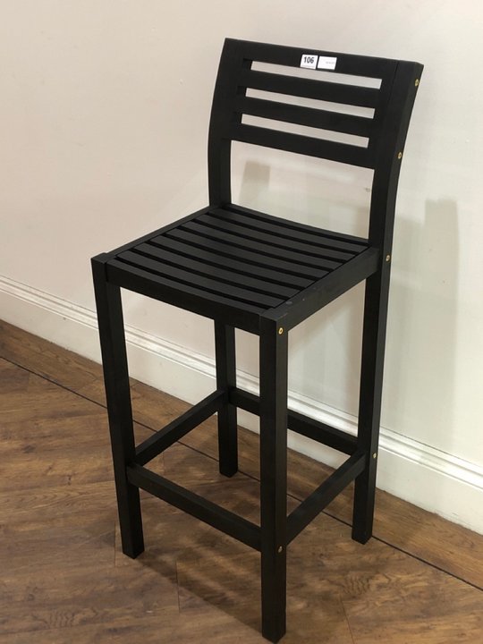 John Pye Auctions - VOLOS BAR STOOL IN BLACK - RRP £375: LOCATION - B2