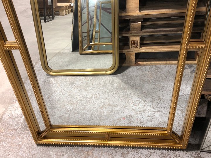 John Pye Auctions - SINATRA RECTANGLE MIRROR IN GOLD COLOUR 1210X800MM ...