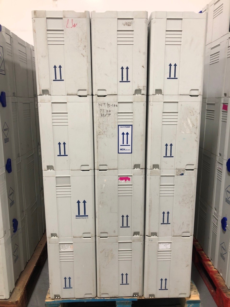 John Pye Auctions - A Pallet Of MedDXTAINER Plastic Transport ...