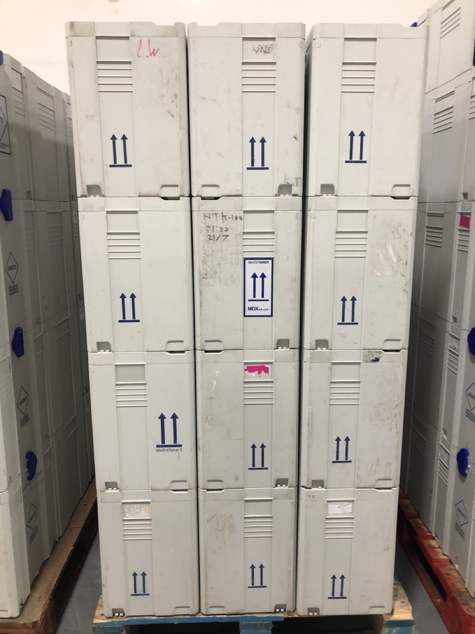 John Pye Auctions - A Pallet Of MedDXTAINER Plastic Transport ...