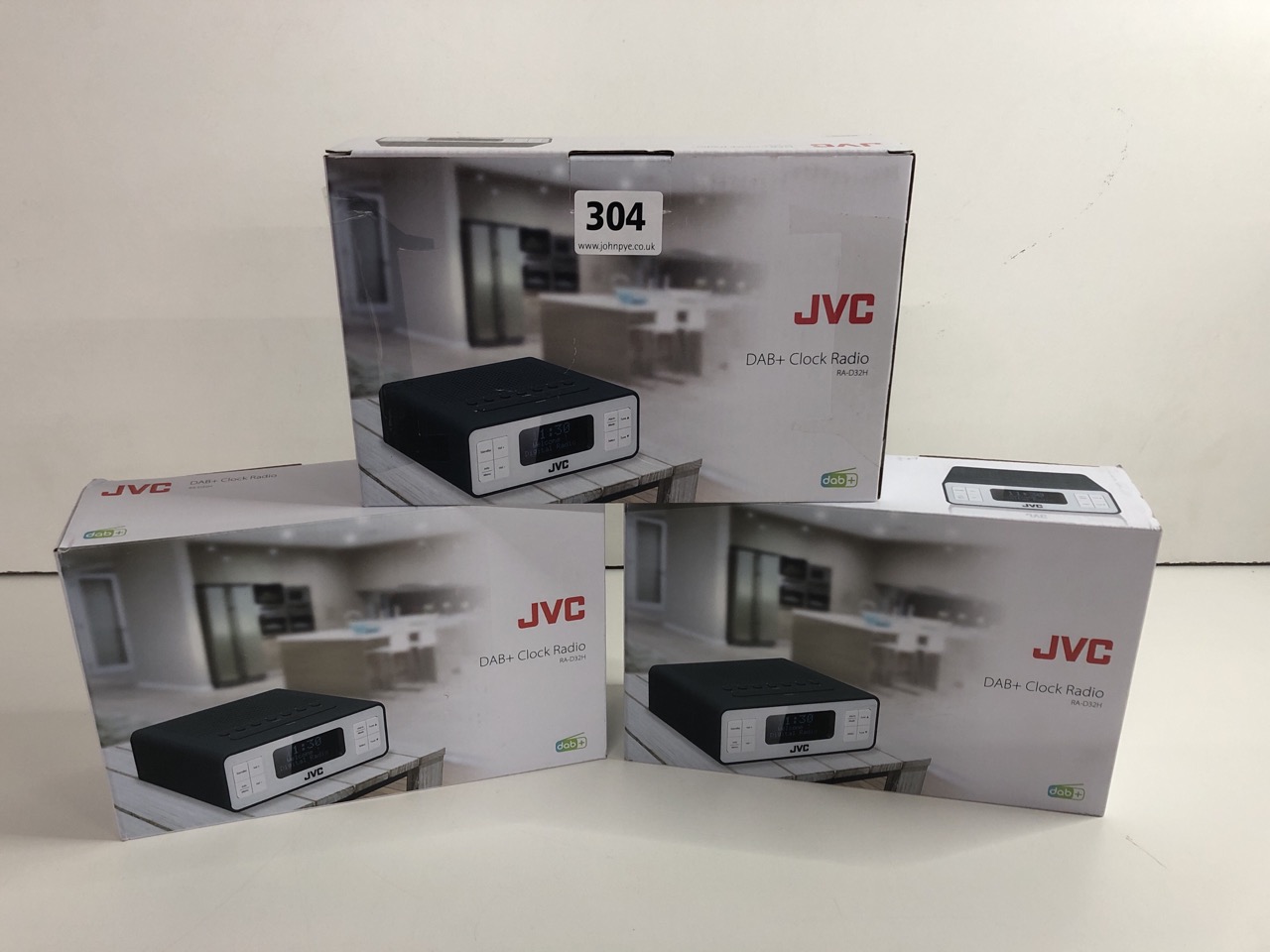 John Pye Auctions - 3 X JVC DAB+ CLOCK RADIOS