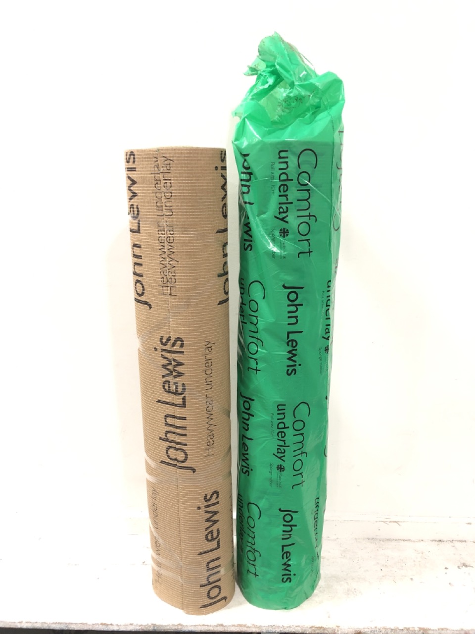 John Pye Auctions - 2 X ROLLS OF COMFORT SPONGE RUBBER UNDERLAY 10M^2 ...