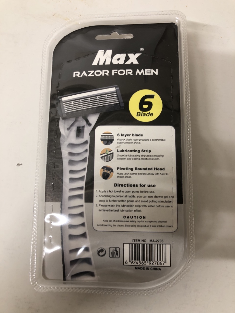 John Pye Auctions - 4 X MAX RAZOR FOR MEN 6 BLADES (18+ ID MAYBE REQUIRED)