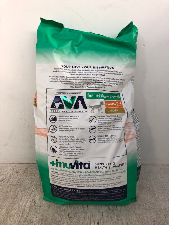 John Pye Auctions - AVA VETERINARY APPROVED 15KG OPTIMUM HEALTH DRY DOG ...