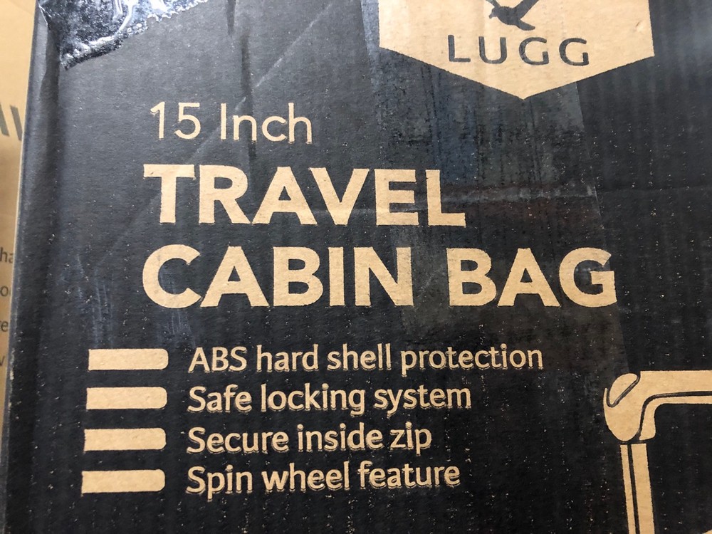 John Pye Auctions - LUGG 15" TRAVEL CABIN BAG CREAM & BROWN (DELIVERY ONLY)