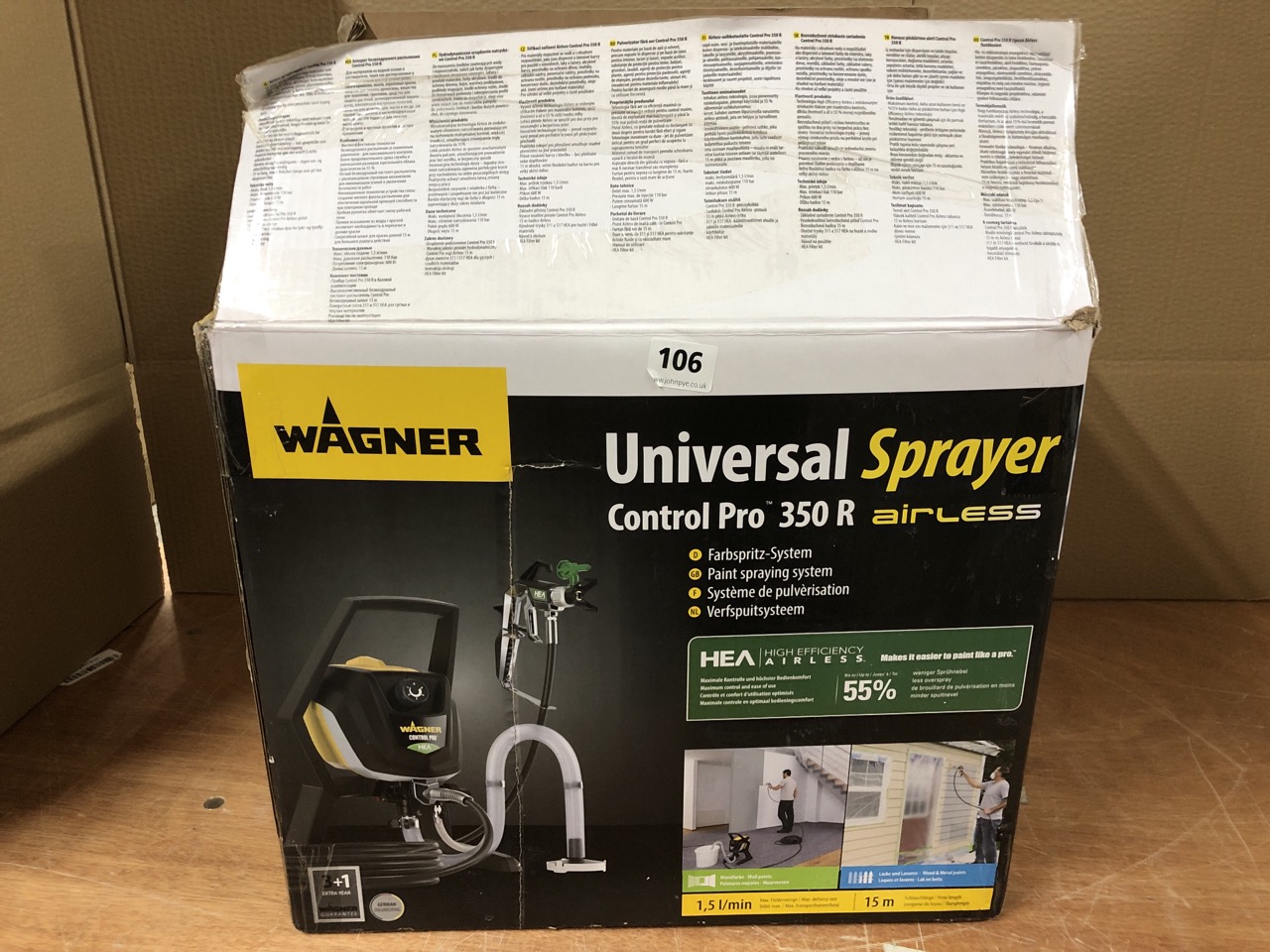 John Pye Auctions - WAGNER UNIVERSAL SPRAYER CONTROL PRO 350R AIRLESS ...