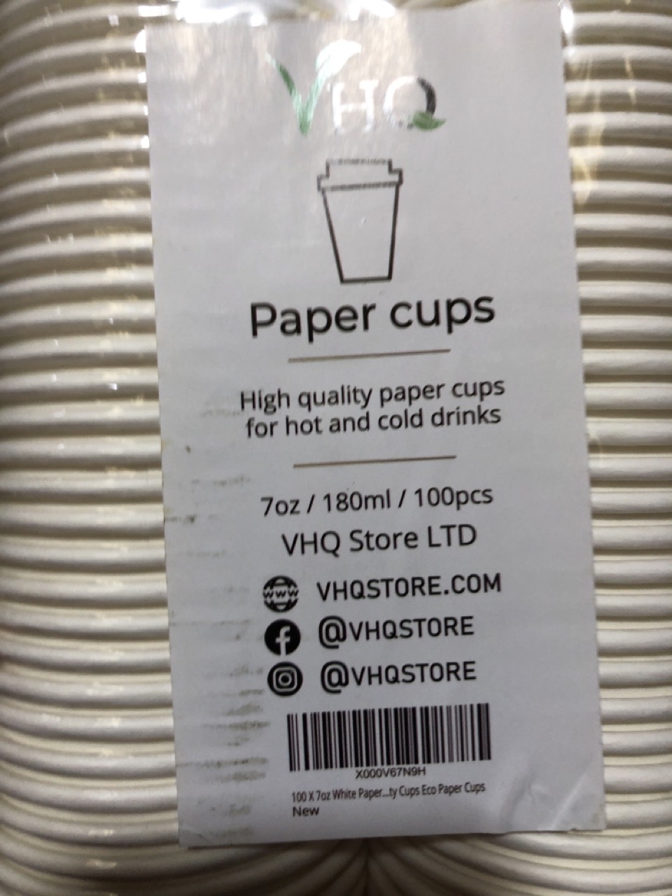 John Pye Auctions - 40 X VHQ PACK OF 100 PAPER CUPS . (DELIVERY ONLY)