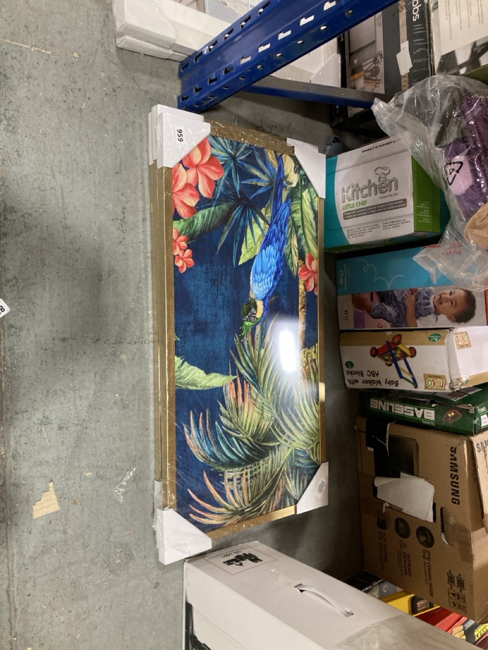 John Pye Auctions - JOHN LEWIS 3 X EVA WATTS TROPICAL BIRDS CANVAS