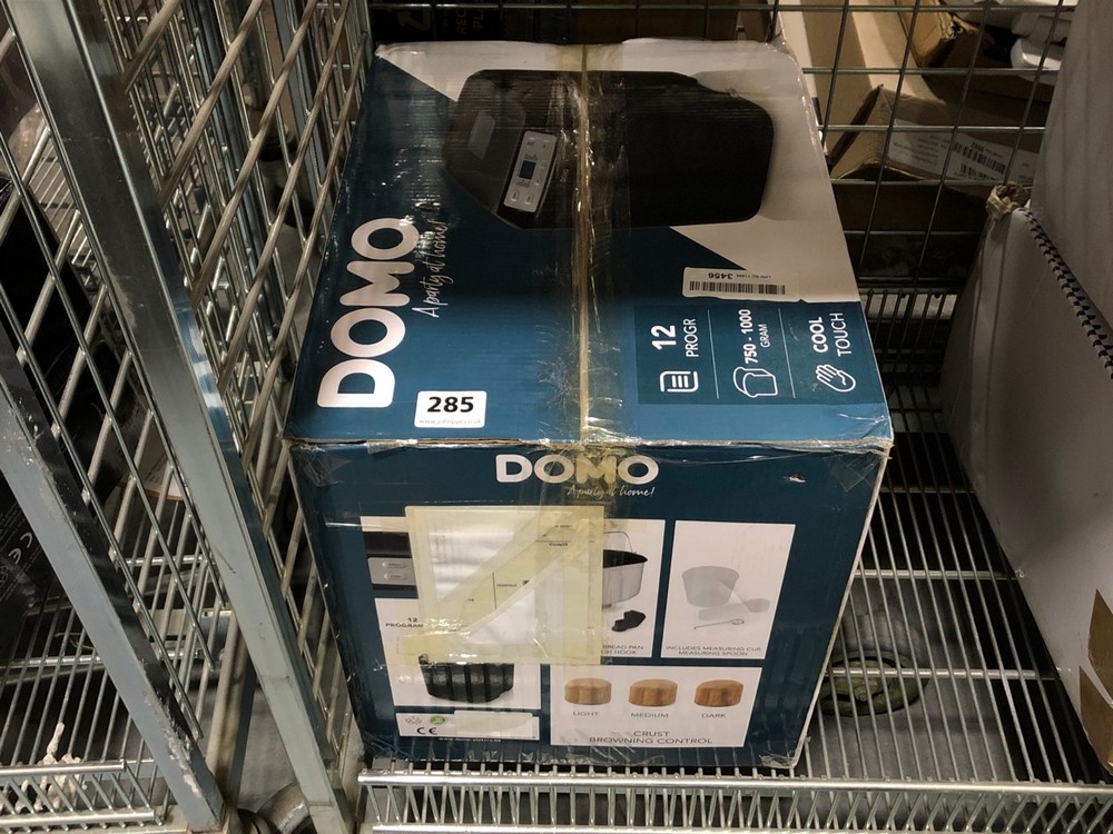 John Pye Auctions - DOMO BREAD MAKER - BLACK/SILVER (DELIVERY ONLY)