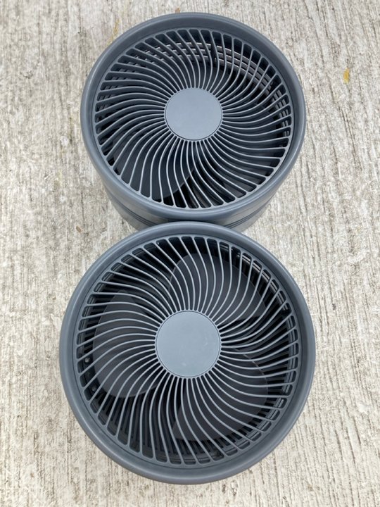 John Pye Auctions - 3 X MY FOLDAWAY RECHARGEABLE FANS IN WHITE/GREY ...