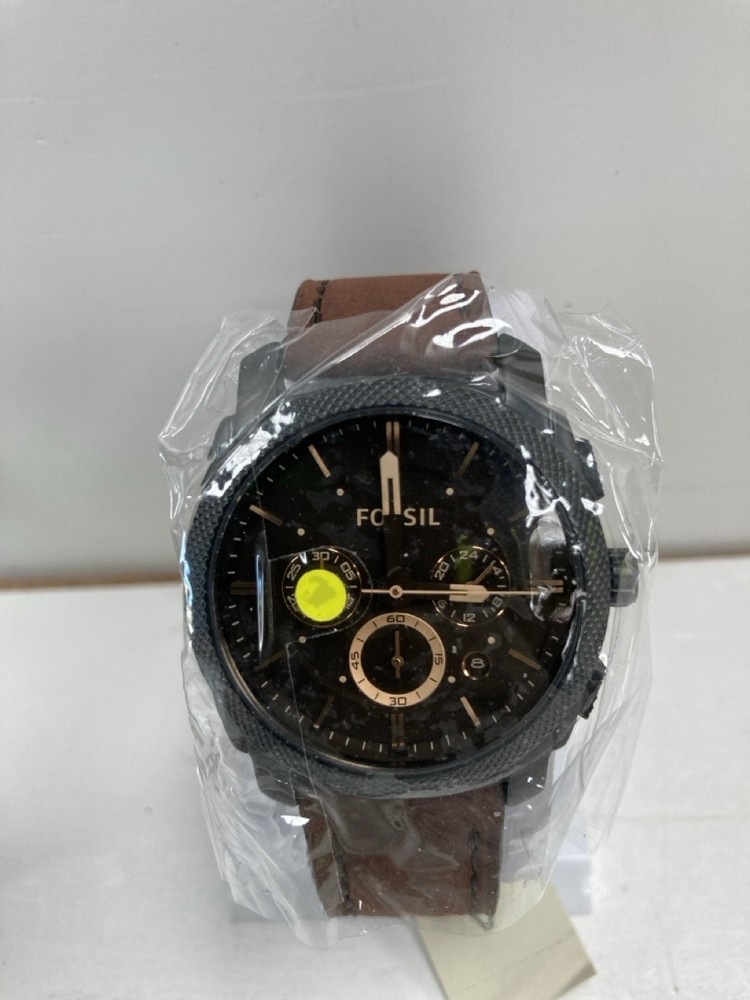 John Pye Auctions - FOSSIL MEN'S QUARTZ CHRONOGRAPH WATCH WITH LEATHER ...