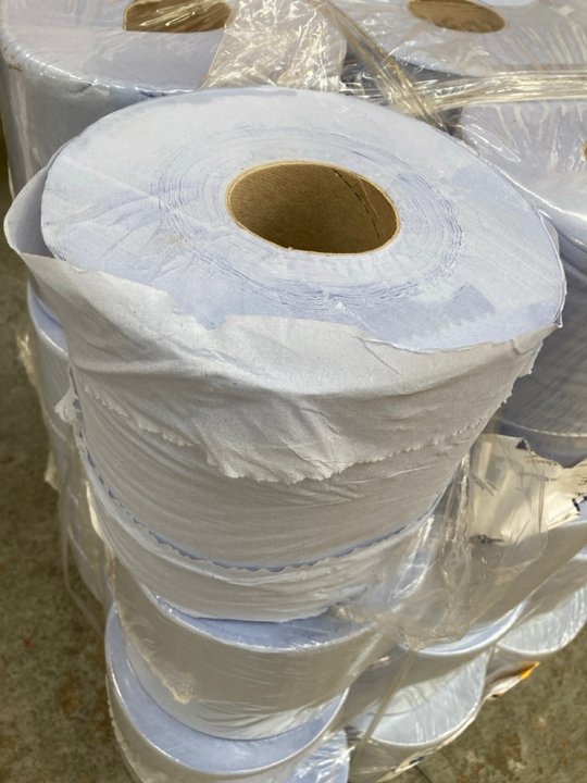 John Pye Auctions - 24 X ROLLS OF INDUSTRIAL USE BLUE ROLLS: LOCATION - E8