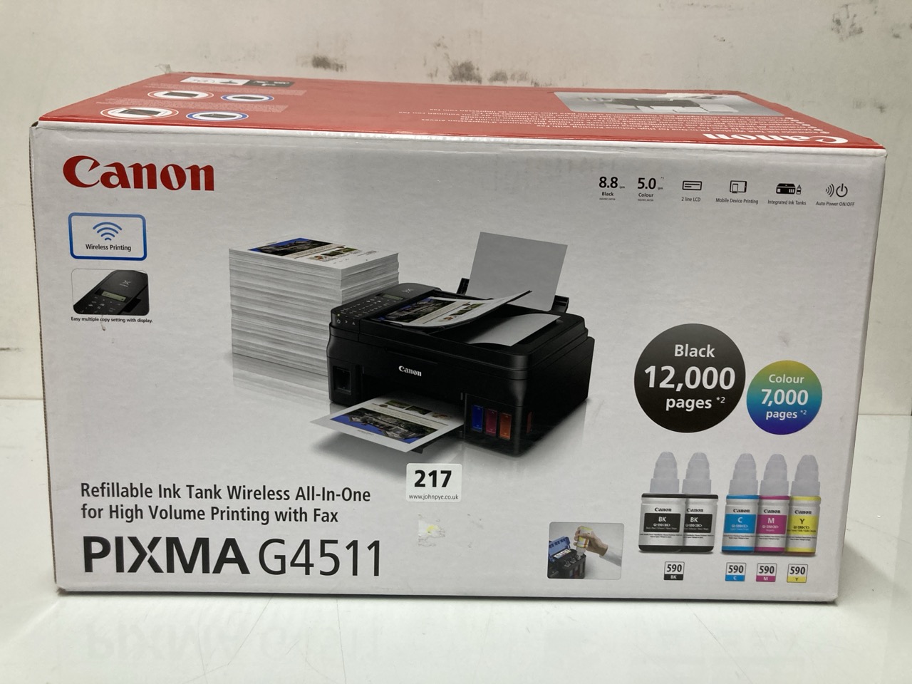 John Pye Auctions - CANON PIXMA G4511 ALL-IN-ONE PRINTER