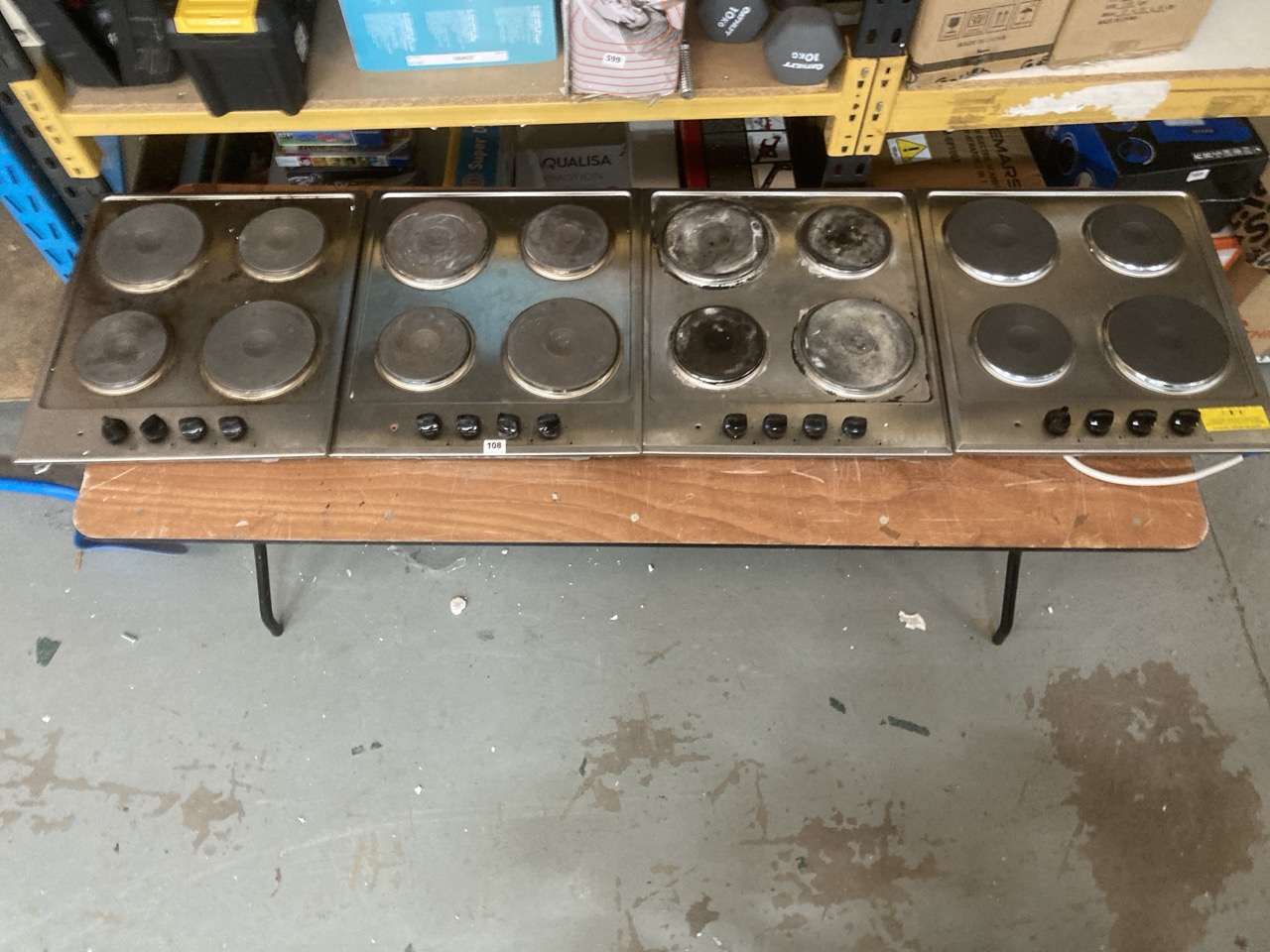 John Pye Auctions - 4 X ESSENTIALS ELECTRIC SOLID PLATE HOB MODEL ...