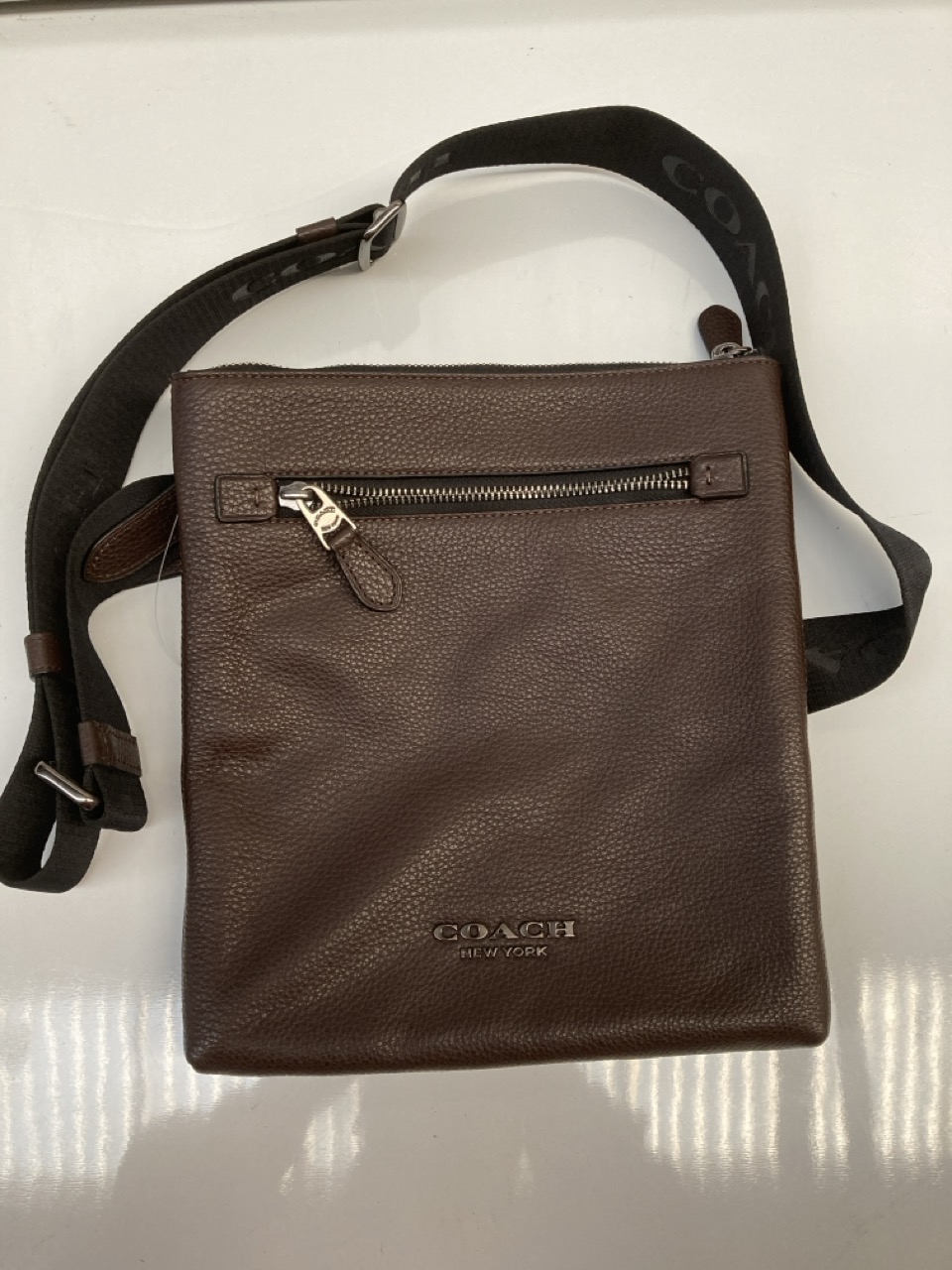 John Pye Auctions - COACH LEATHER SHOULDER BAG AND A COACH SCARF