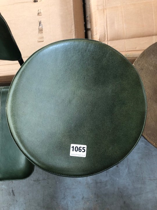 John Pye Auctions - NKUKU NARWANA STOOL IN GREEN RRP £250: LOCATION - A10