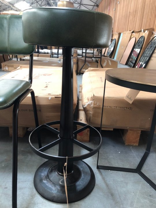 John Pye Auctions - NKUKU NARWANA STOOL IN GREEN RRP £250: LOCATION - A10