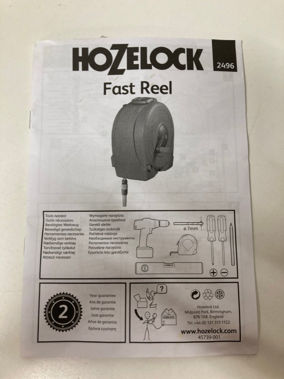 John Pye Auctions - HOZELOCK FAST REEL MOUNTED HOSE REEL