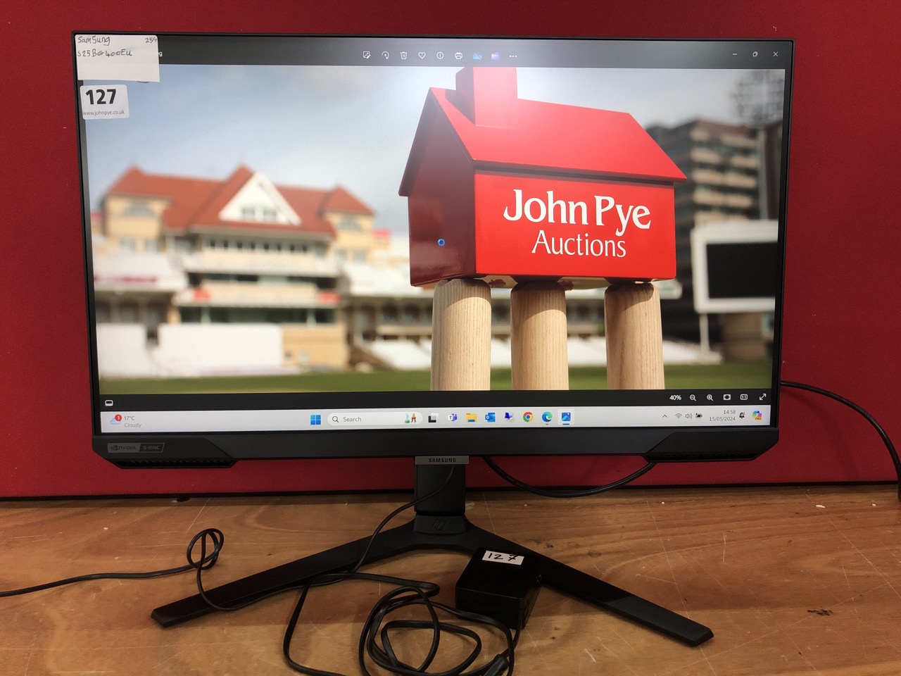 John Pye Auctions - SAMSUNG 25" MONITOR MODEL S25BG400EU (WITH STAND ...