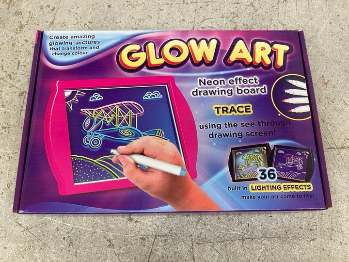 John Pye Auctions - 5 X GLOW ART NEON EFFECT DRAWING BOARDS IN PINK ...