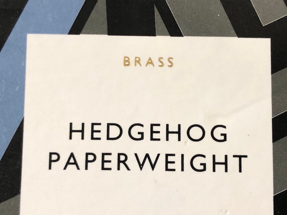 John Pye Auctions - 4 X JOHN LEWIS BRASS HEDGEHOG PAPERWEIGHT TO INCLUDE JOHN LEWIS BRASS ...