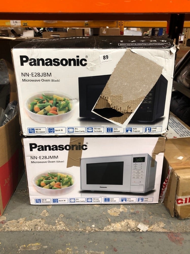 John Pye Auctions - PANASONIC MICROWAVE OVEN - MODEL NO. NN-E28JBM AND ...